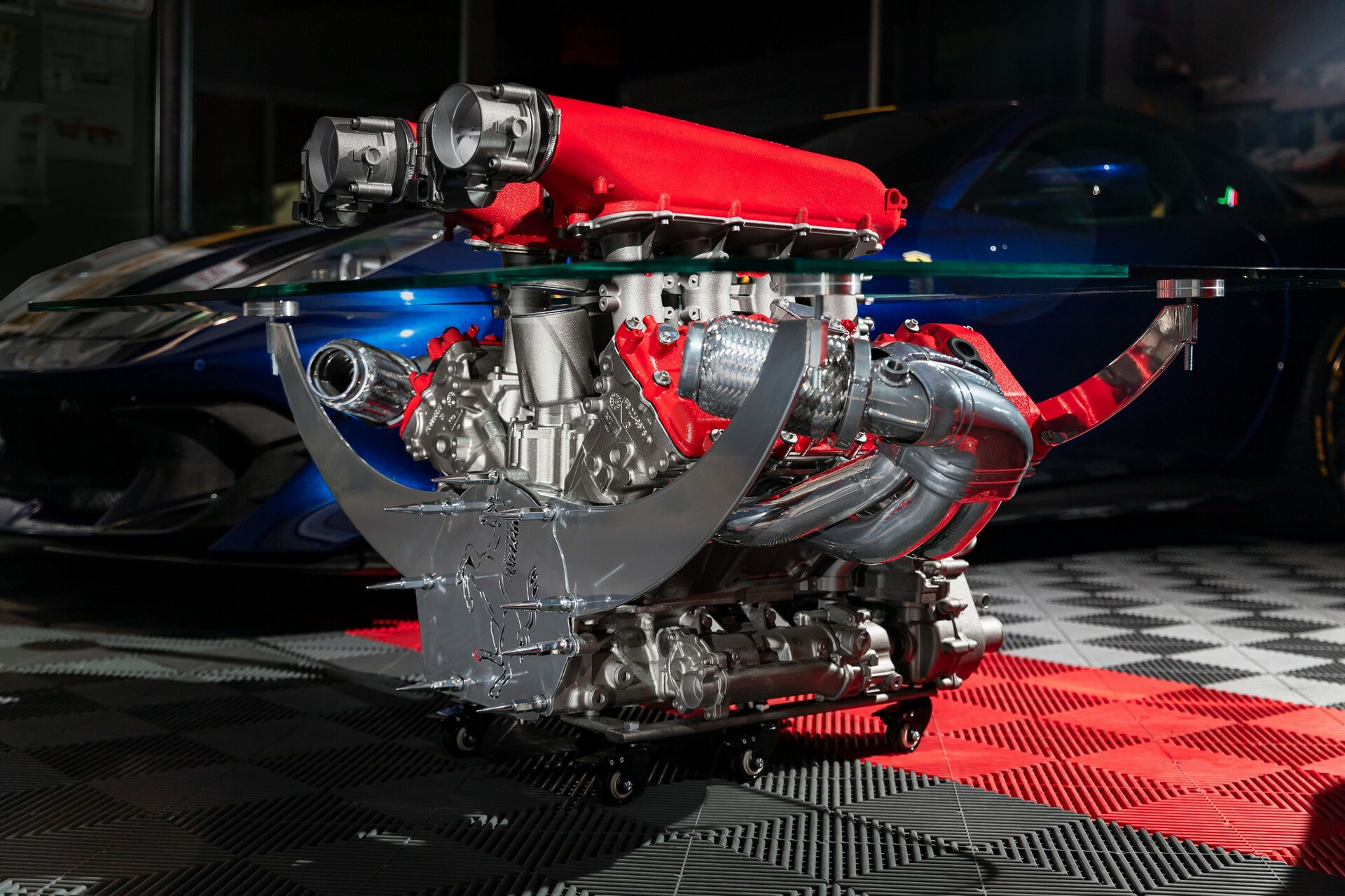 Would You Really Drop $75,000 For A Ferrari V8 Coffee Table? | Carscoops