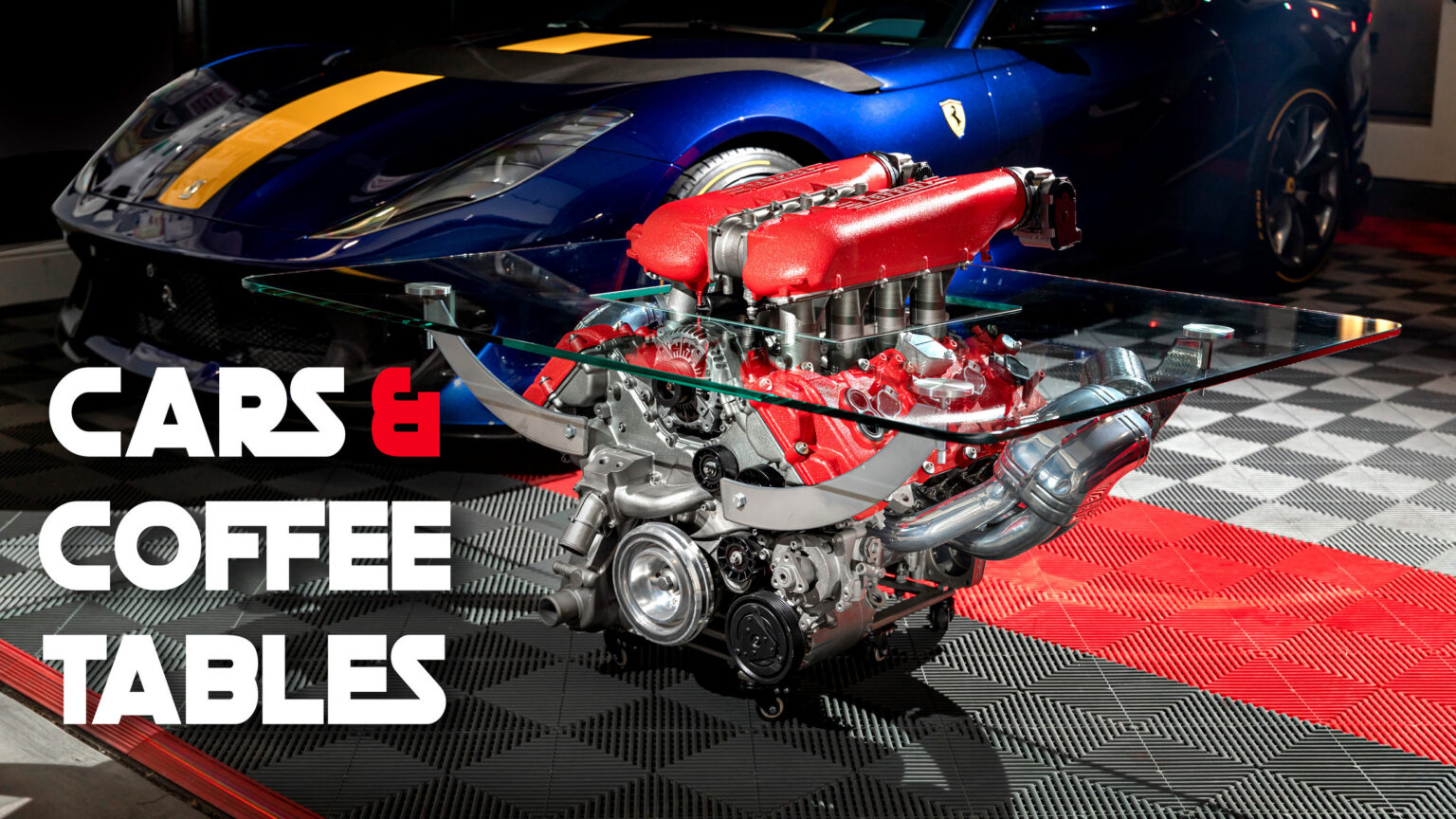 Would You Really Drop $75,000 For A Ferrari V8 Coffee Table? | Carscoops