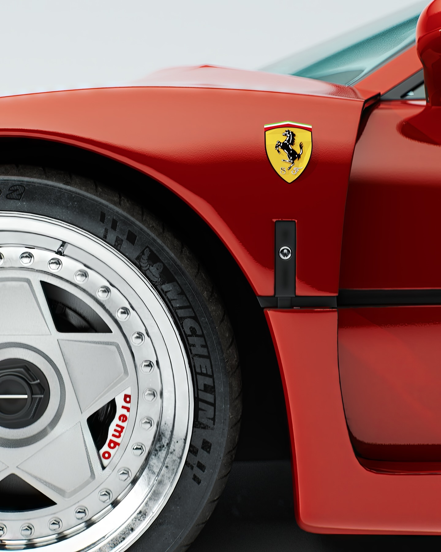 Would You Tame A Ferrari F40 With Modern Suspension, Brakes And Wheels ...