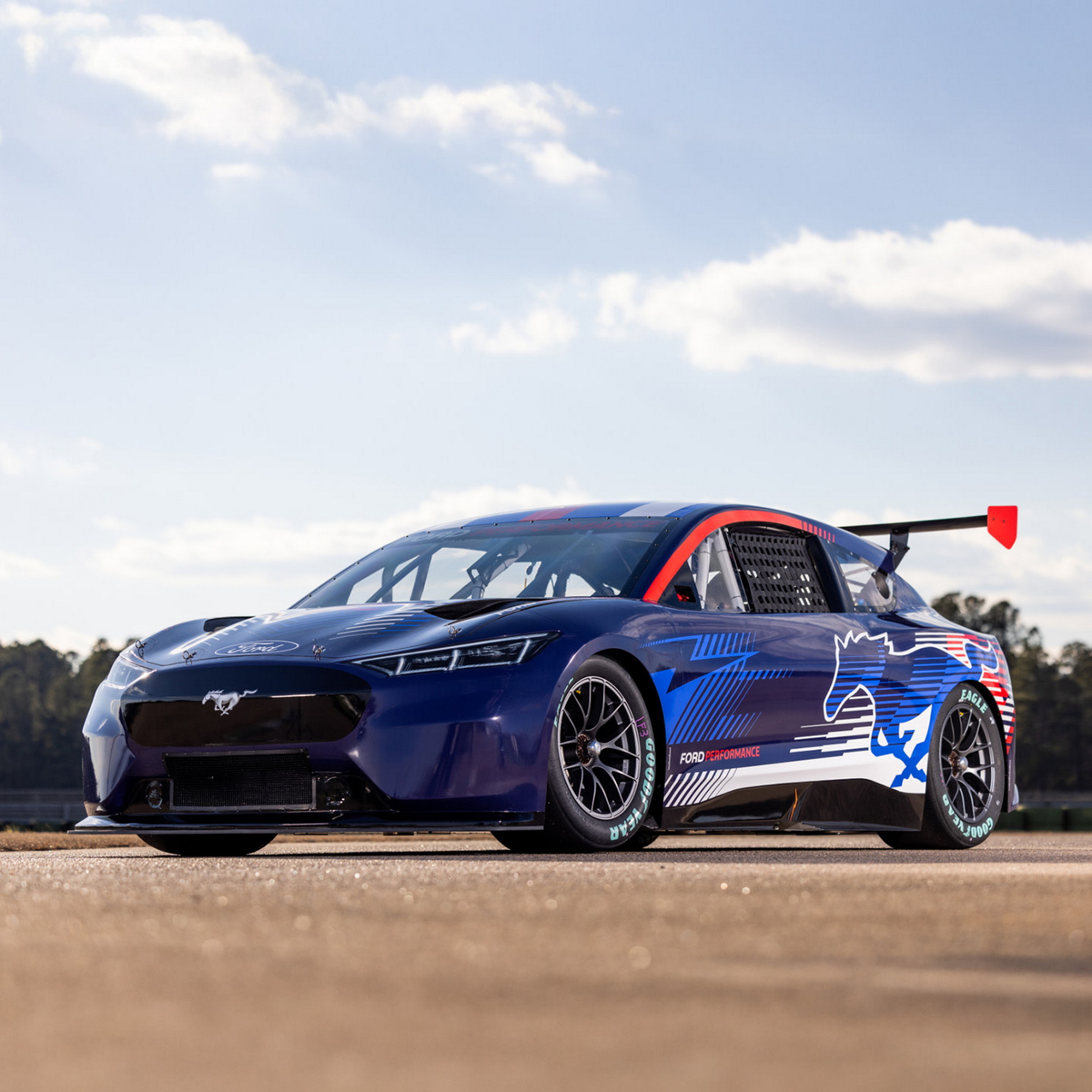 Ford Shows Mustang Mach-E NASCAR Prototype And Teases Electric Pikes ...