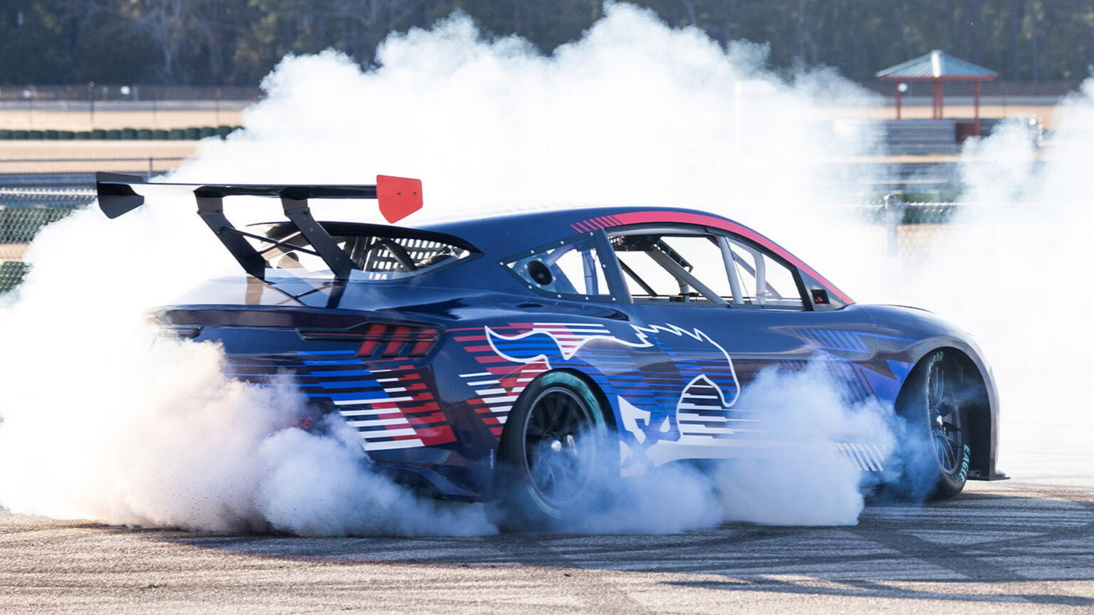 Ford Shows Mustang Mach-E NASCAR Prototype And Teases Electric Pikes ...