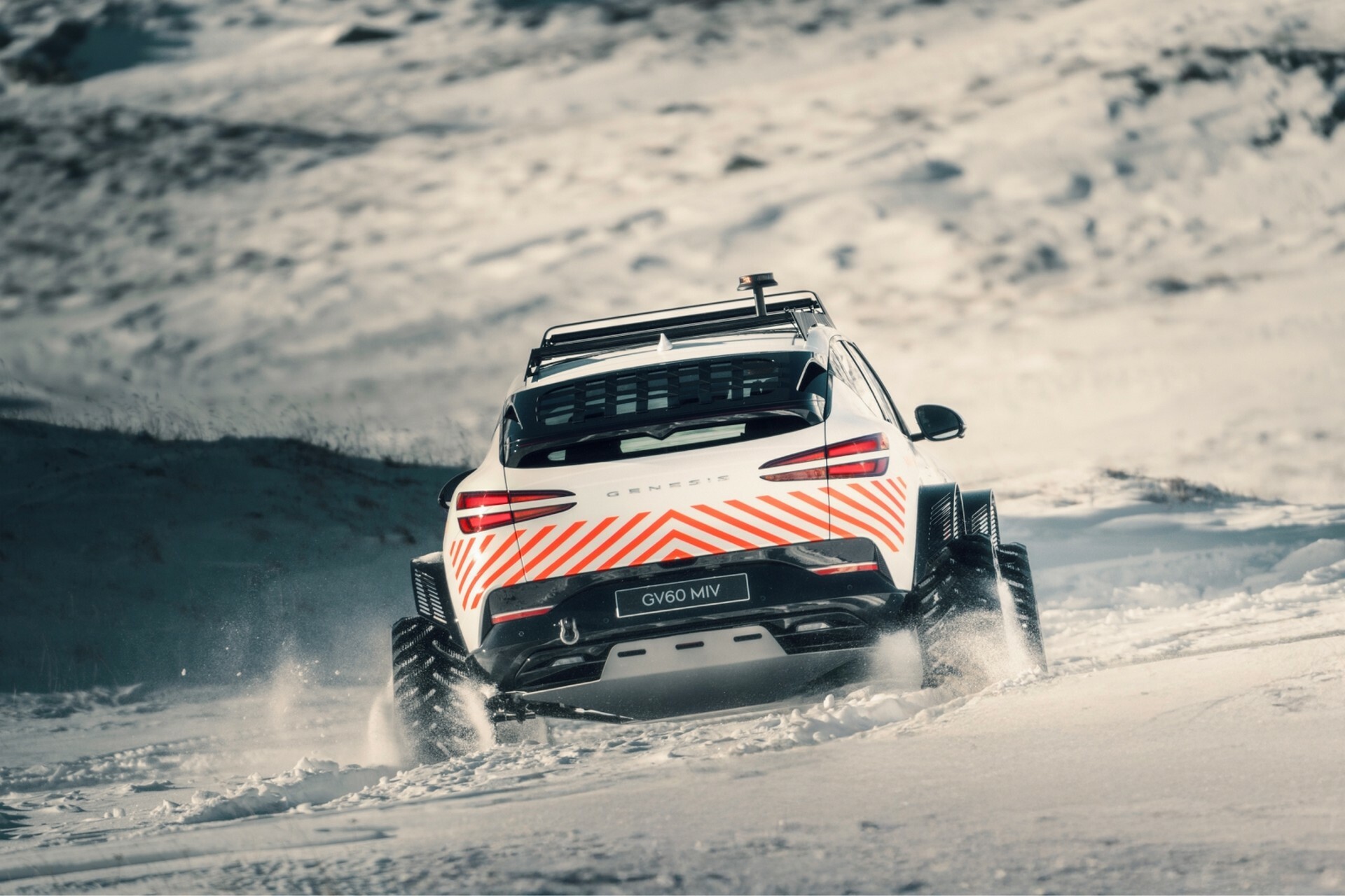 Genesis Builds One-Off GV60 With Snow Tracks For Silent Rescues In The ...