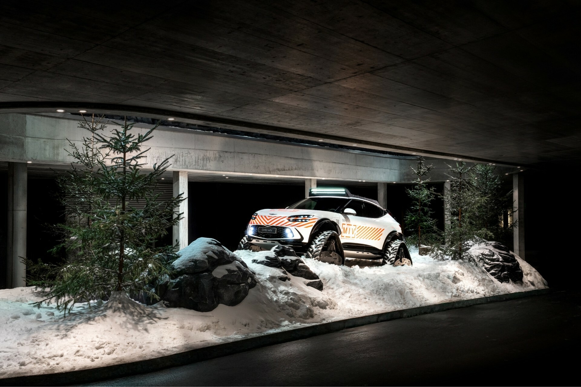 Genesis Builds One-Off GV60 With Snow Tracks For Silent Rescues In The ...