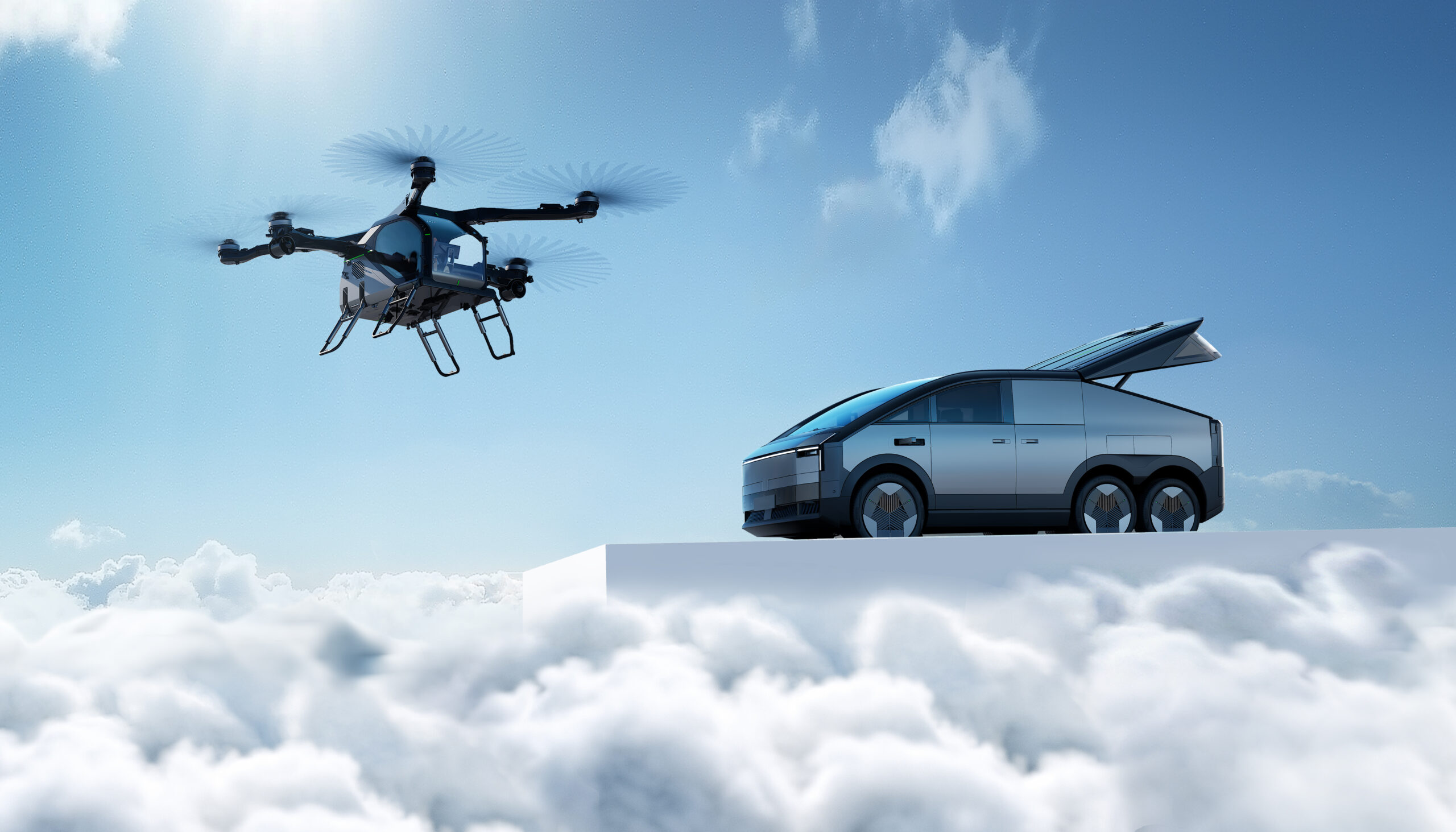 Xpeng’s $280,000 AeroHT Mothership Launches 2-Seater Drone From Its ...