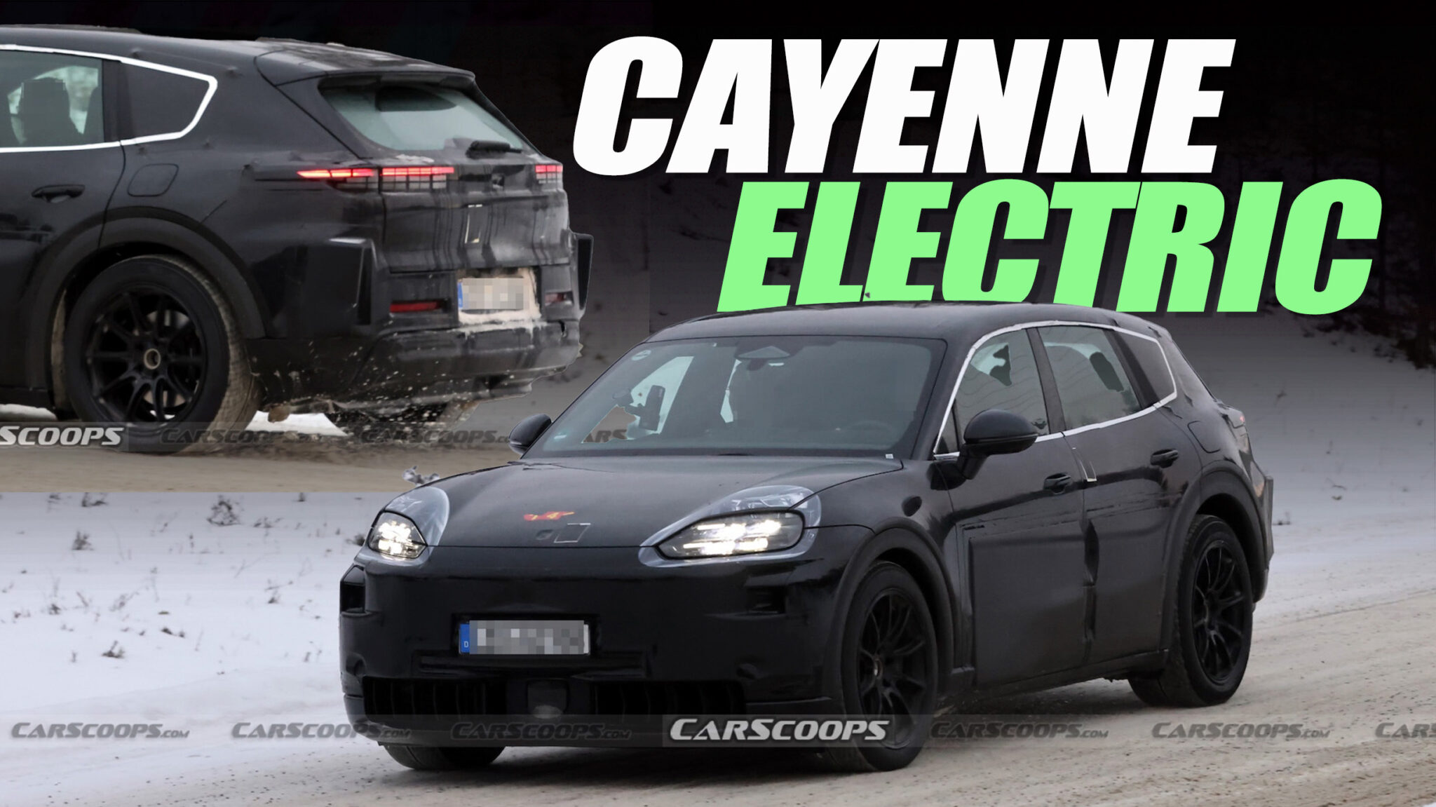 2026 Porsche Cayenne EV Spied Testing, But Is Porsche Going To Delay It ...