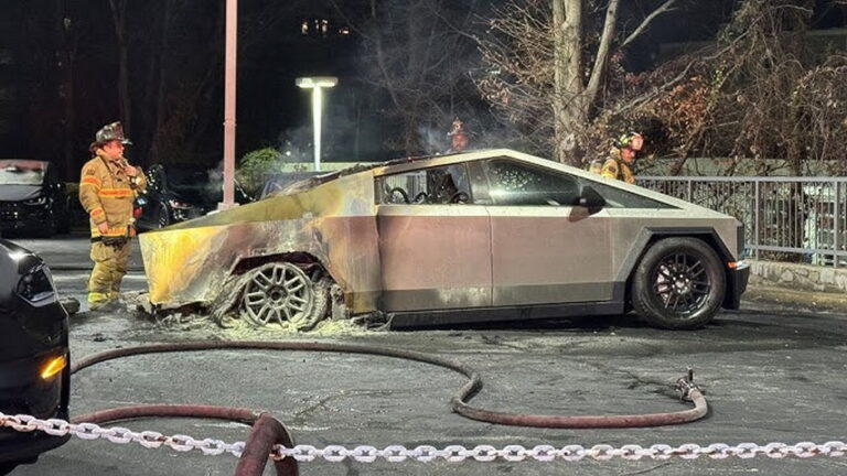 Cybertruck Went Up In Flames At Tesla Dealership In Georgia Hours ...