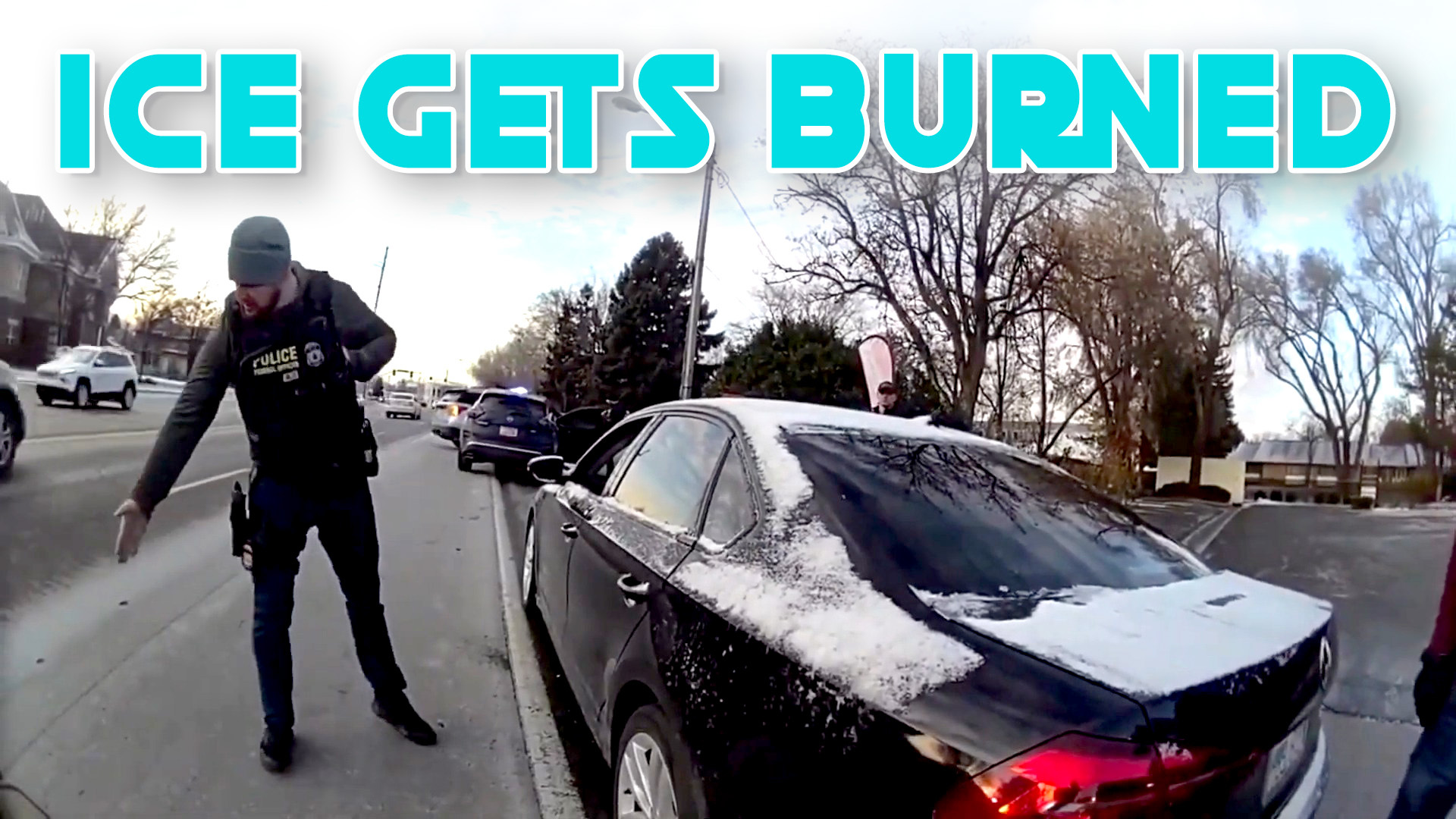 ICE Agents Told Cops Driver Swerved At Them, Viral Video Shows ...