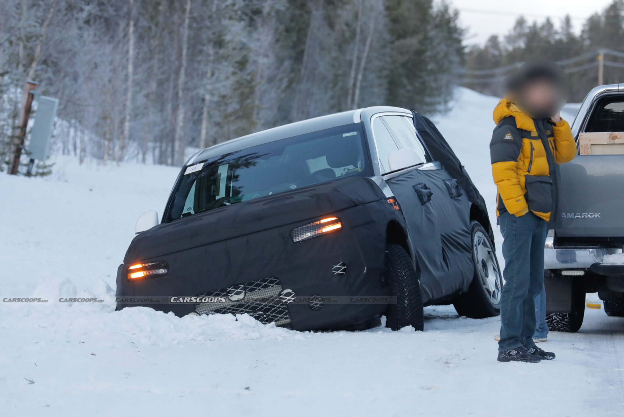 2026 Genesis GV90 Prototype’s Bi-Motor AWD Is No Match For A Snowy ...