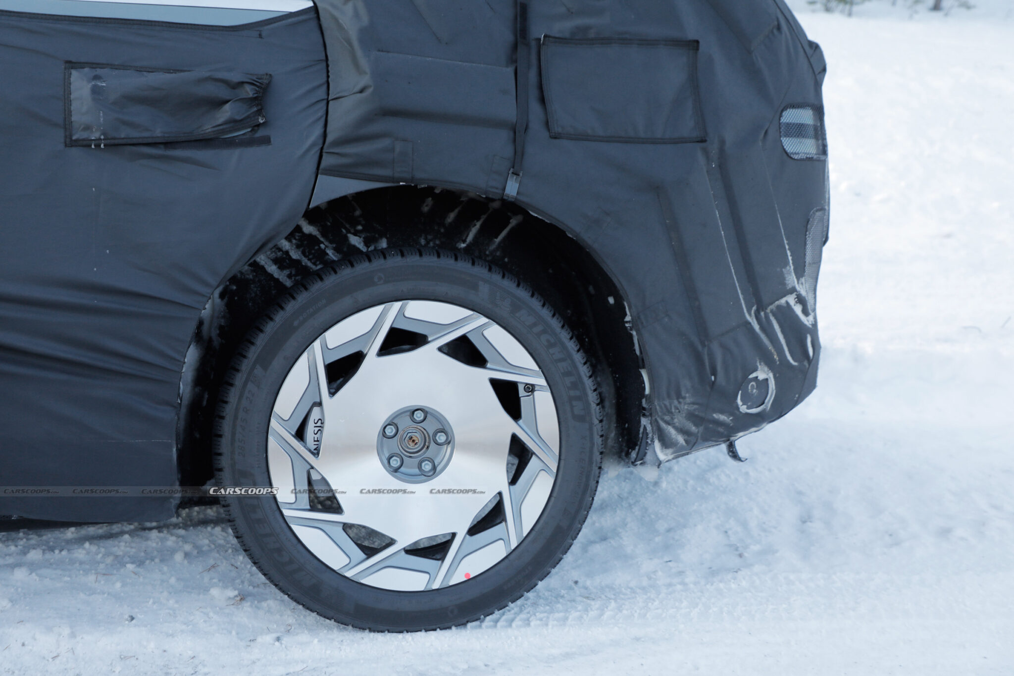 2026 Genesis GV90 Prototype’s Bi-Motor AWD Is No Match For A Snowy ...