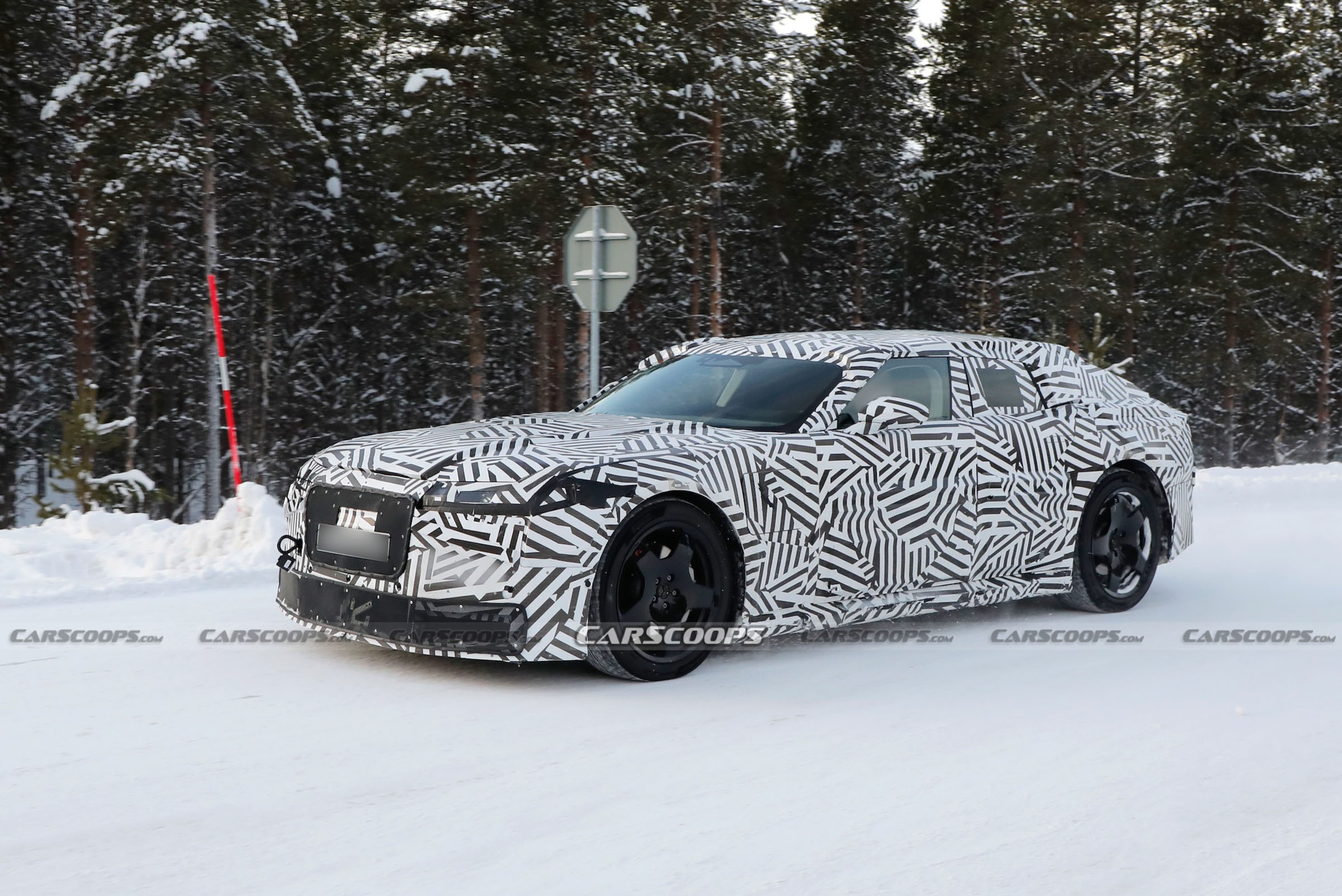 Electric 2027 Jaguar Type 00 Sedan Caught Testing In First Real Spy ...