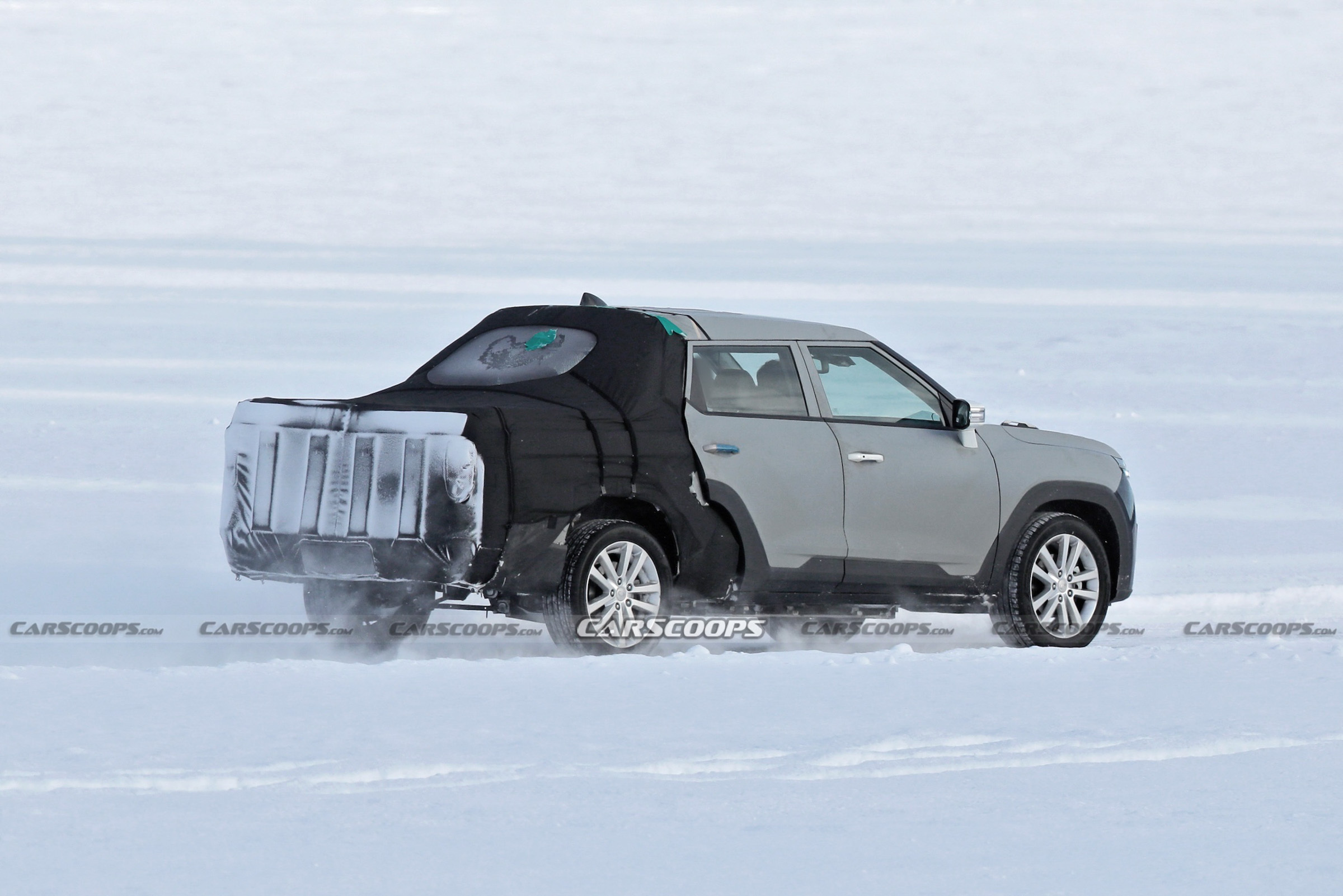 KGM Musso EV Truck Spied Testing, ICE Version Also In The Works | Carscoops