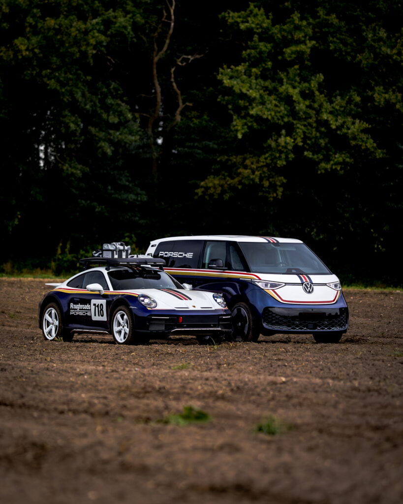 Porsche’s One-Off VW ID. Buzz Rocks Rothmans Livery To Tow Matching 911 ...