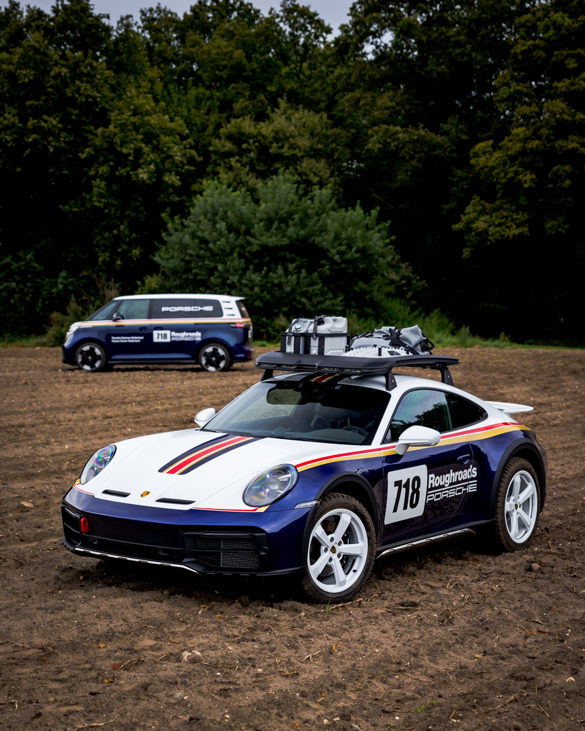 Porsche’s One-Off VW ID. Buzz Rocks Rothmans Livery To Tow Matching 911 ...
