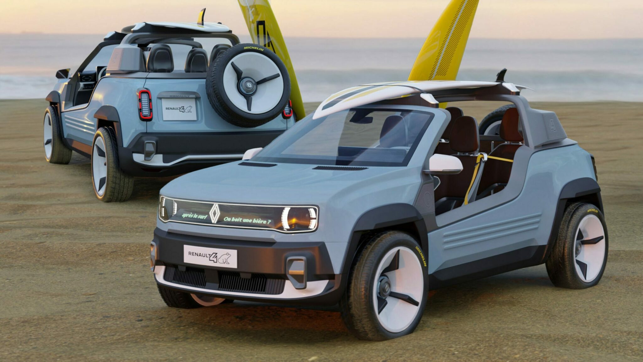 The New Renault 4 E-Tech Makes For A Chic Beach Buggy | Carscoops