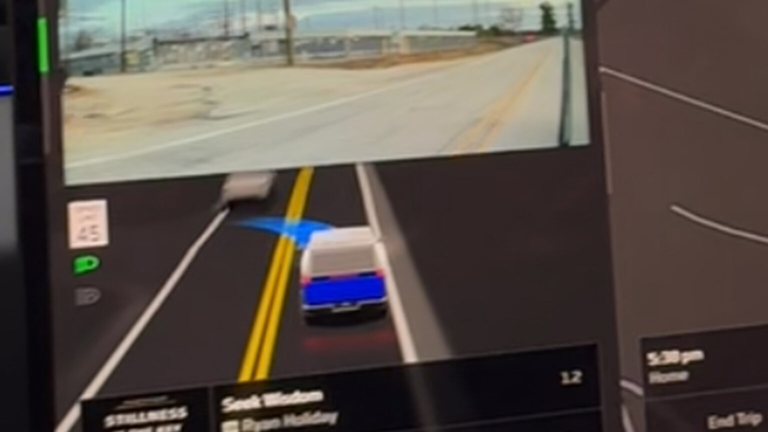 Tesla’s FSD Almost Crashes Cybertruck Into Oncoming Traffic As Musk ...