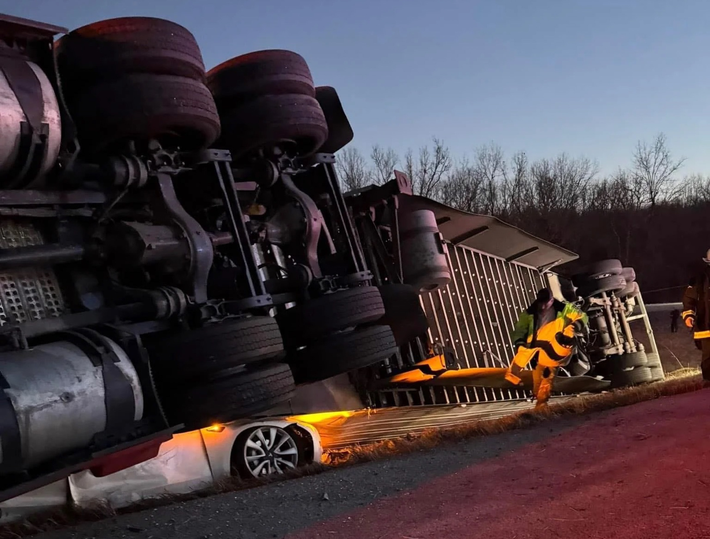 Tesla Driver Survives After Semi Crushes Model 3 In Shocking Crash ...