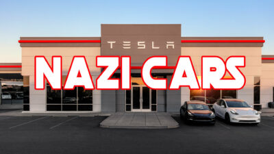 Tesla Store Hit With “Nazi Cars” Graffiti By Would-Be Arsonist | Carscoops