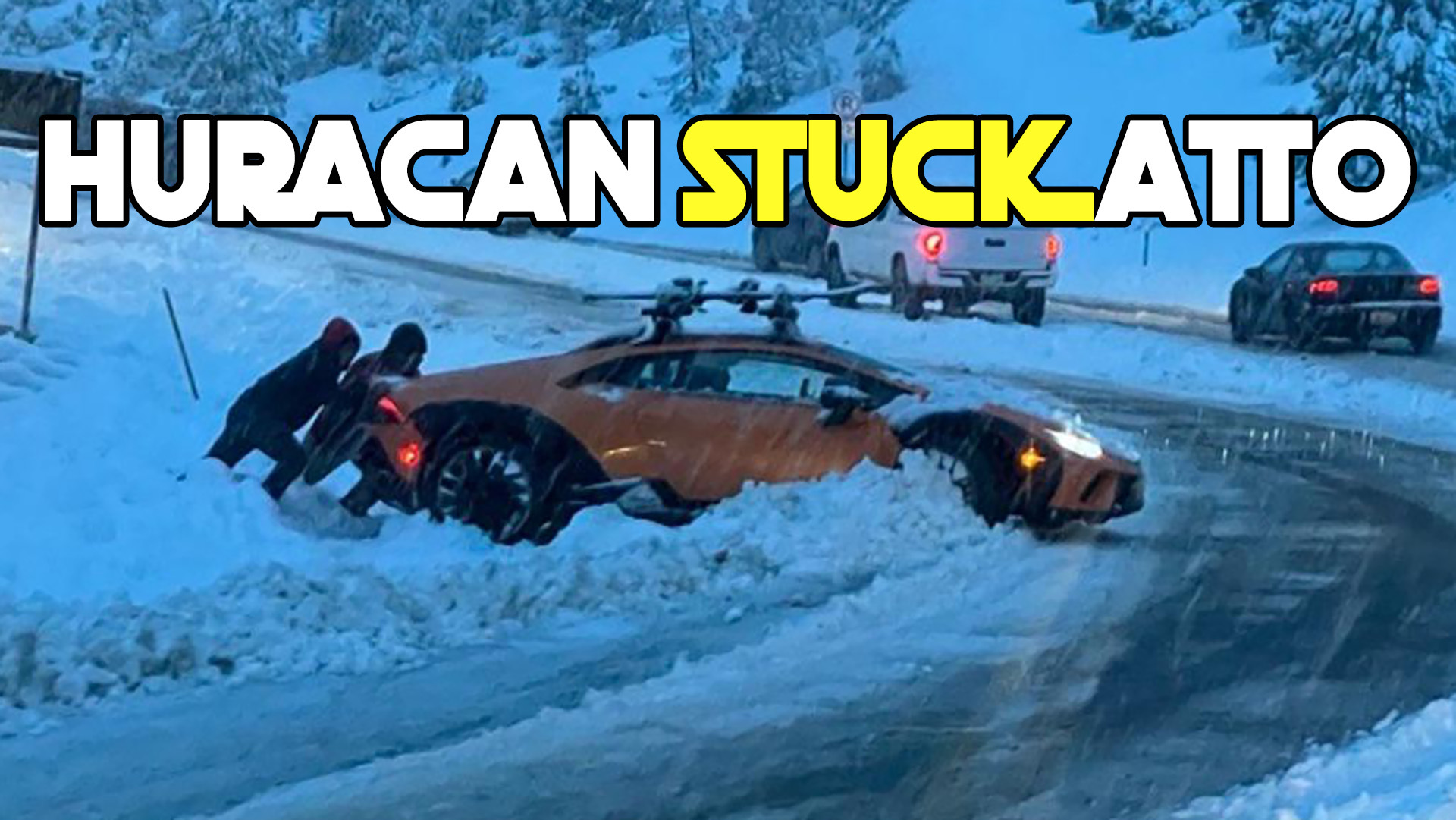 Lamborghini Huracan Sterrato Driver Gets Stuck In Snow, And It’s Not ...