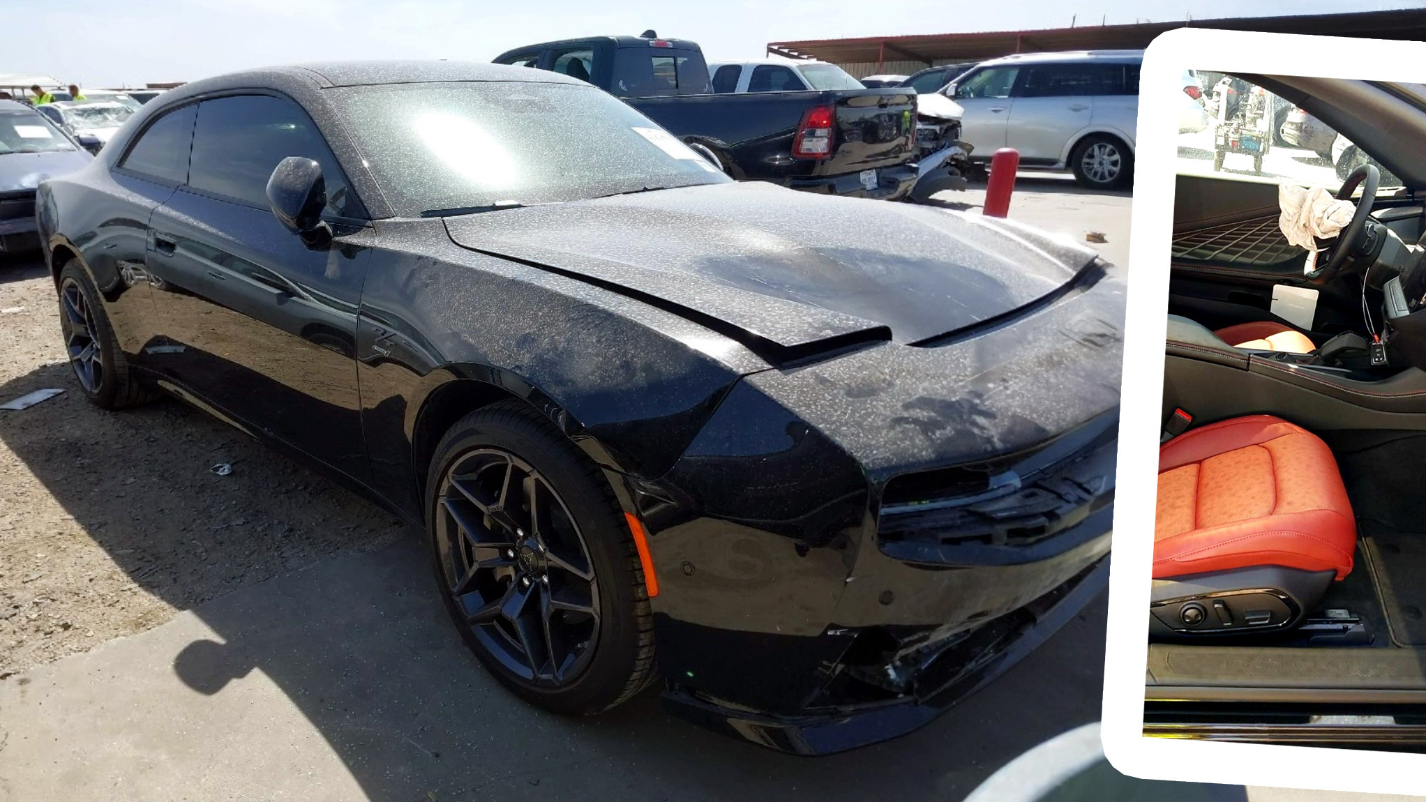 First Wrecked Dodge Charger Daytona EV Surfaces | Carscoops