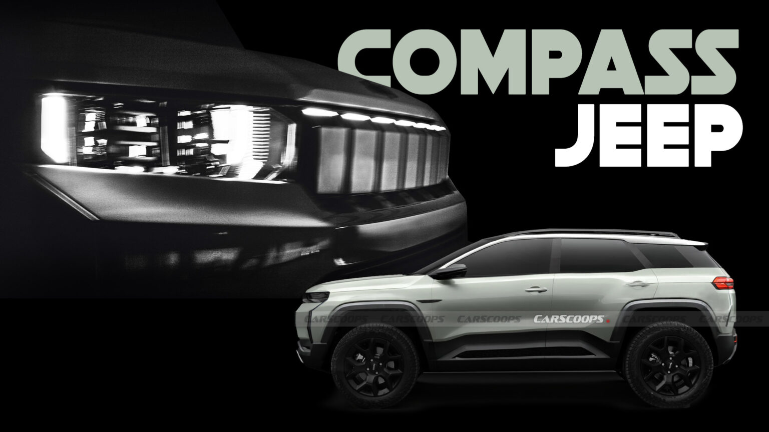 New Jeep Compass Shows Its Face, Debuts This Spring | Carscoops