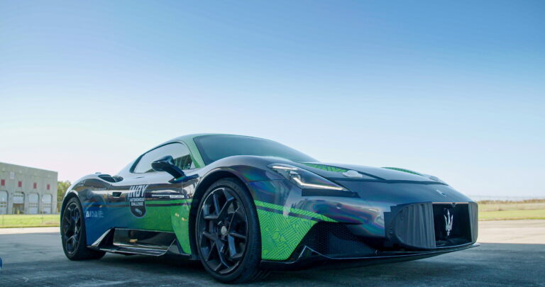 AI-Driven Maserati With No Human Inside Sets New Speed Record | Carscoops
