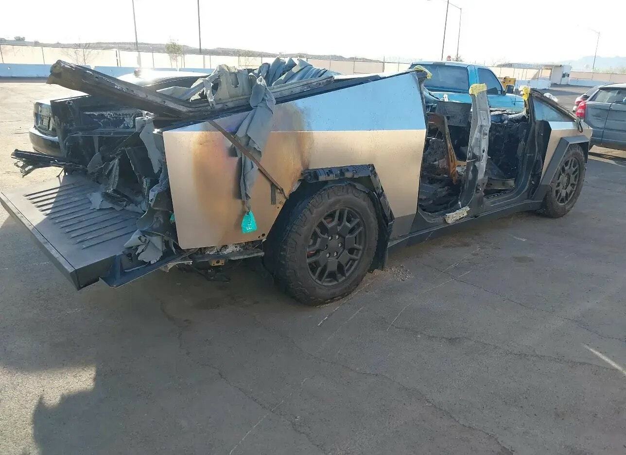 Cybertruck From Las Vegas Explosion Briefly Offered For Sale | Carscoops