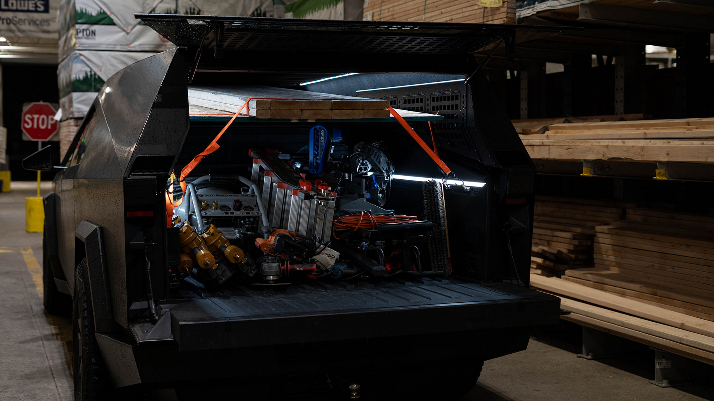 Space Camper Turns Your Tesla Cybertruck Into A Tiny Mobile Home ...