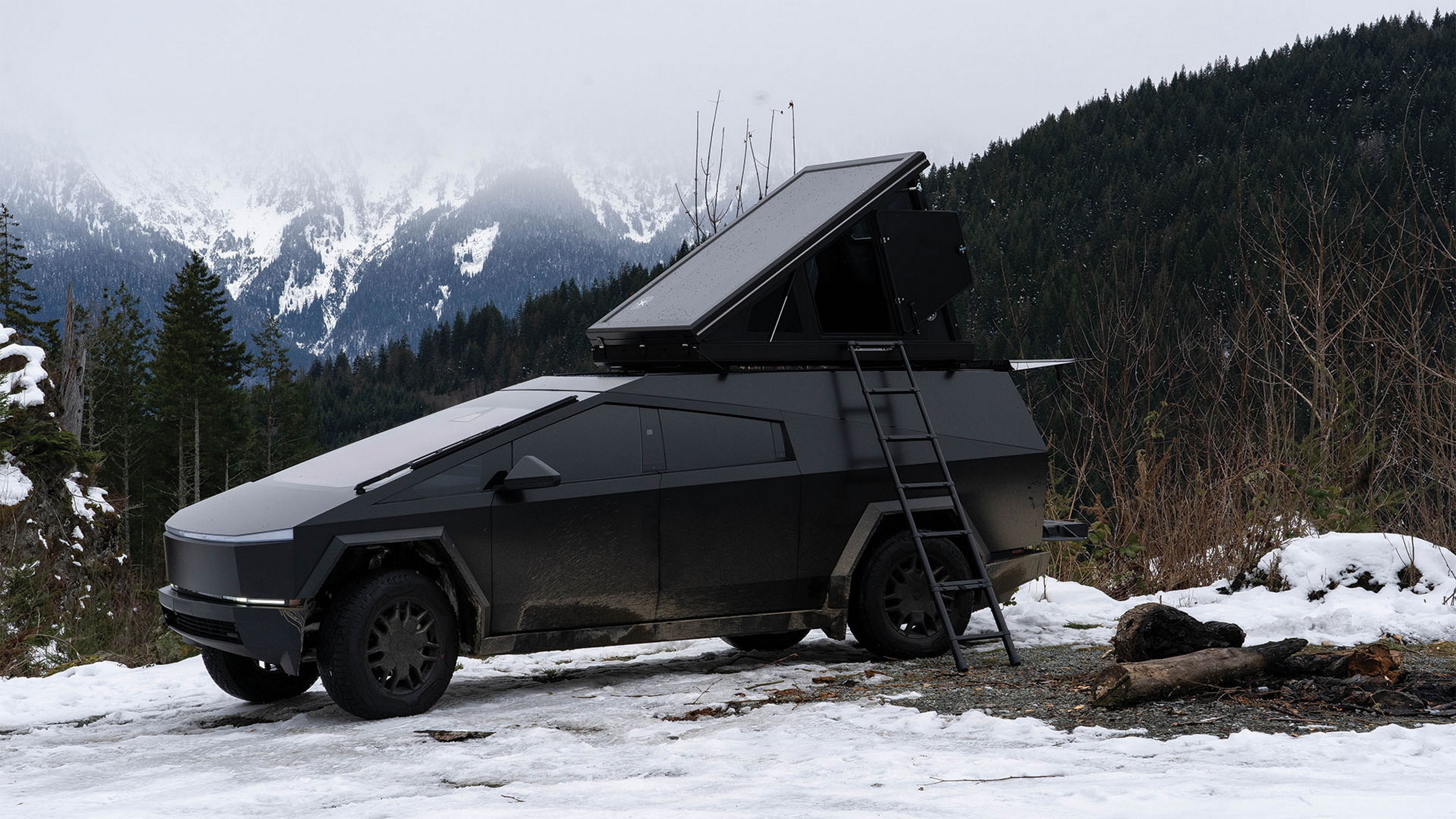Space Camper Turns Your Tesla Cybertruck Into A Tiny Mobile Home ...