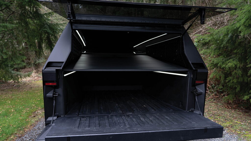 Space Camper Turns Your Tesla Cybertruck Into A Tiny Mobile Home ...