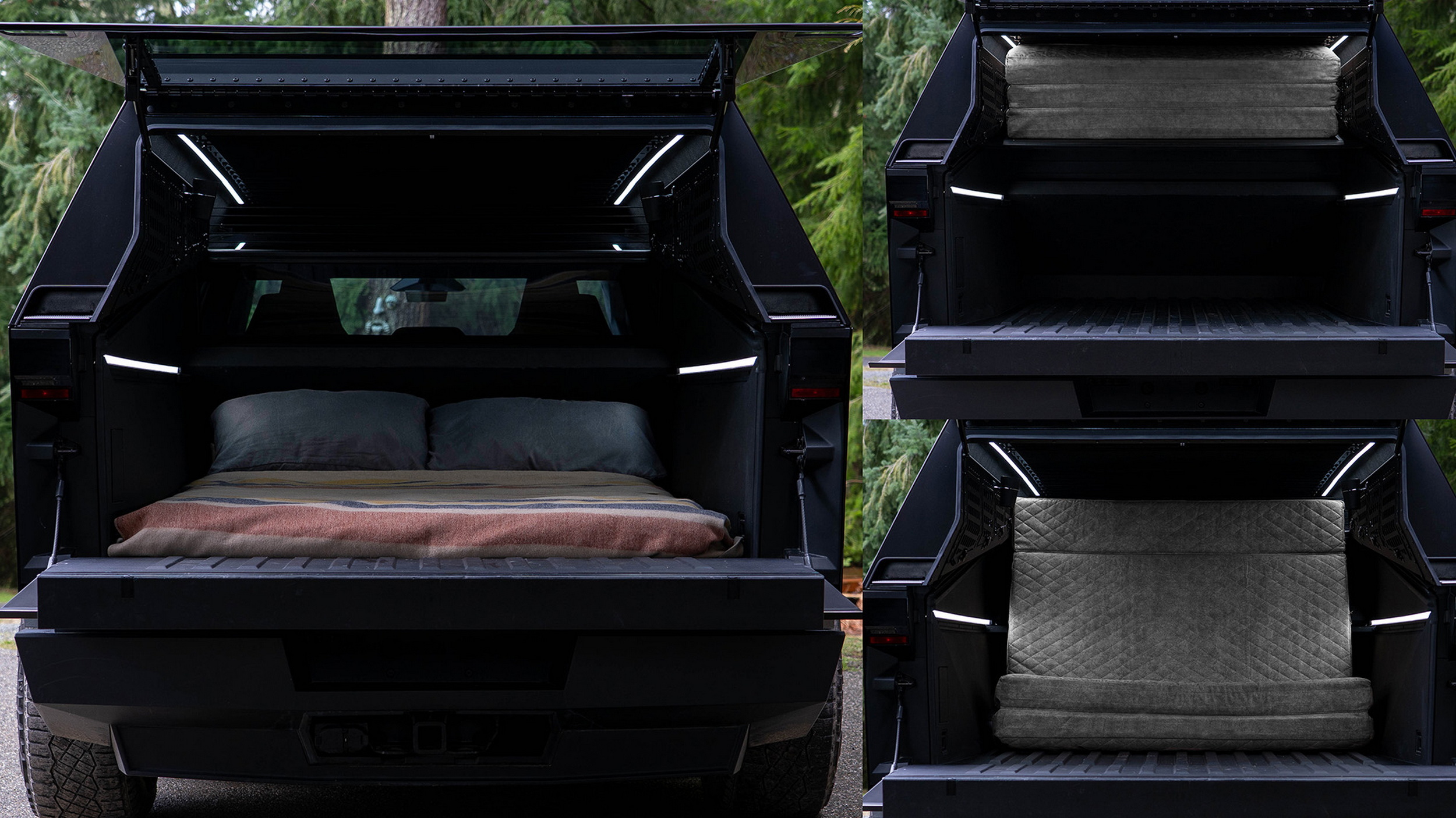 Space Camper Turns Your Tesla Cybertruck Into A Tiny Mobile Home ...
