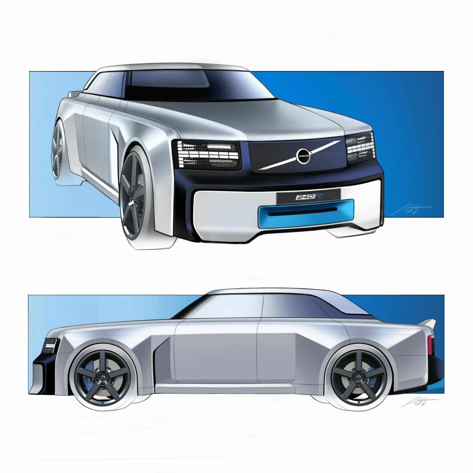 Volvo 240R EV Study Throws A Brick At Electric Performance | Carscoops