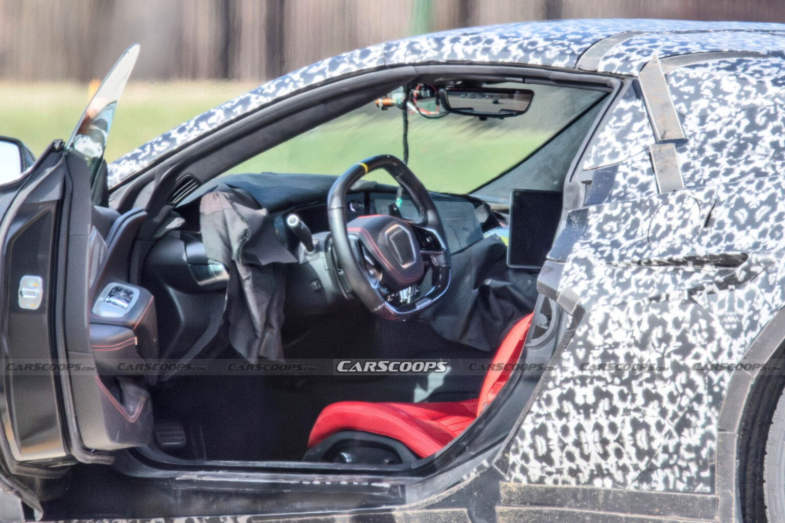 This Is The 2026 Corvette Facelift’s Interior | Carscoops