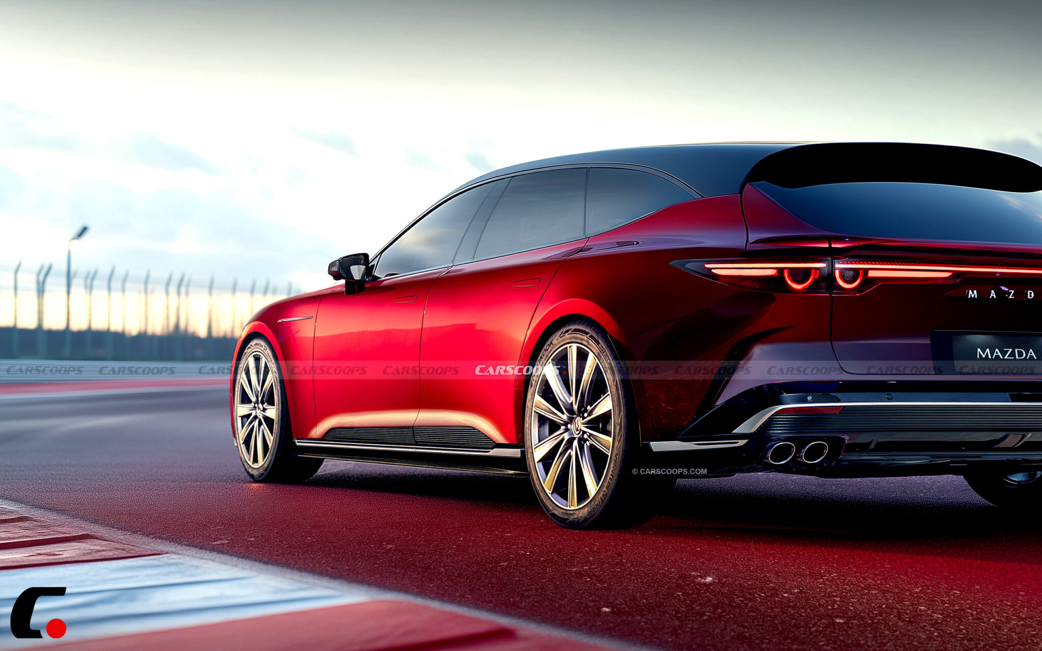 What If Mazda Built An Inline-Six Sports Wagon From The EZ-6? | Carscoops
