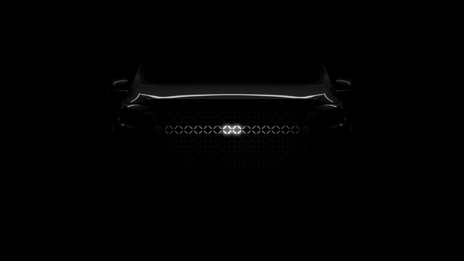 Faraday X Super One Minivan Teased With A Big Honkin’ Grille | Carscoops