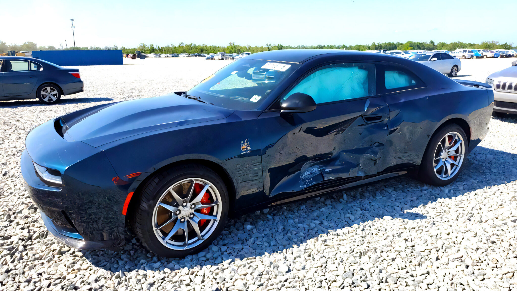 Can A HEMI V8 Save This Wrecked Dodge Charger Daytona EV From The Scrap ...