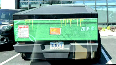 Self-Aware Tesla Cybertruck Identifies As A Dumpster | Carscoops