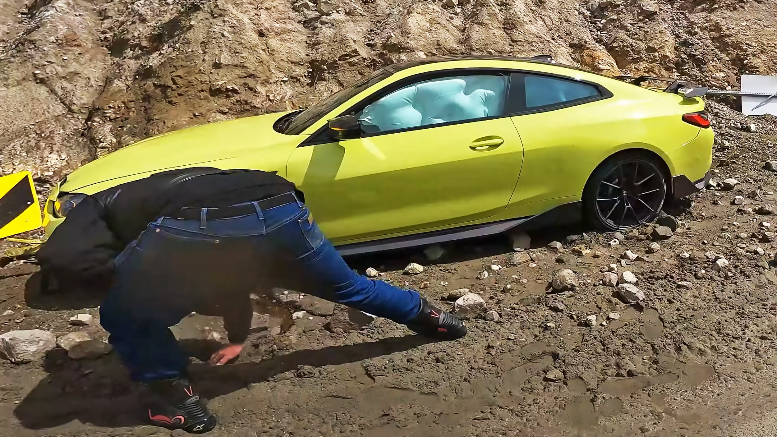 BMW M4 Took A Wrong Turn Into The Mountain | Carscoops