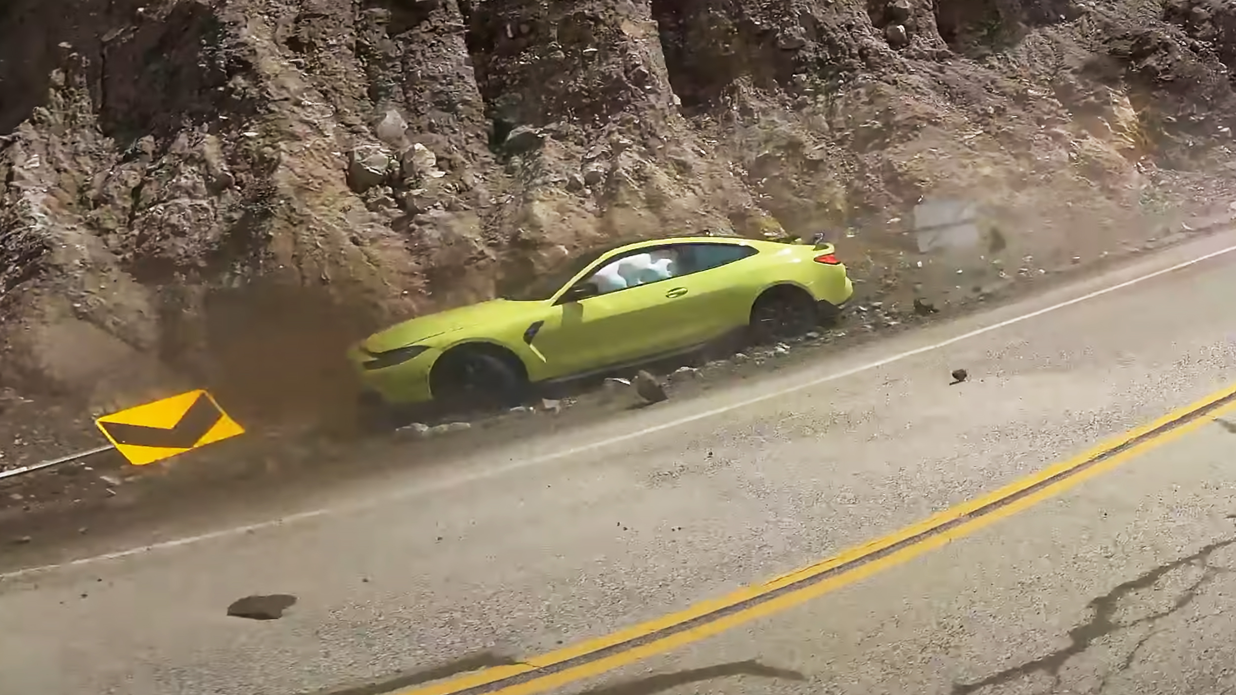 BMW M4 Took A Wrong Turn Into The Mountain | Carscoops