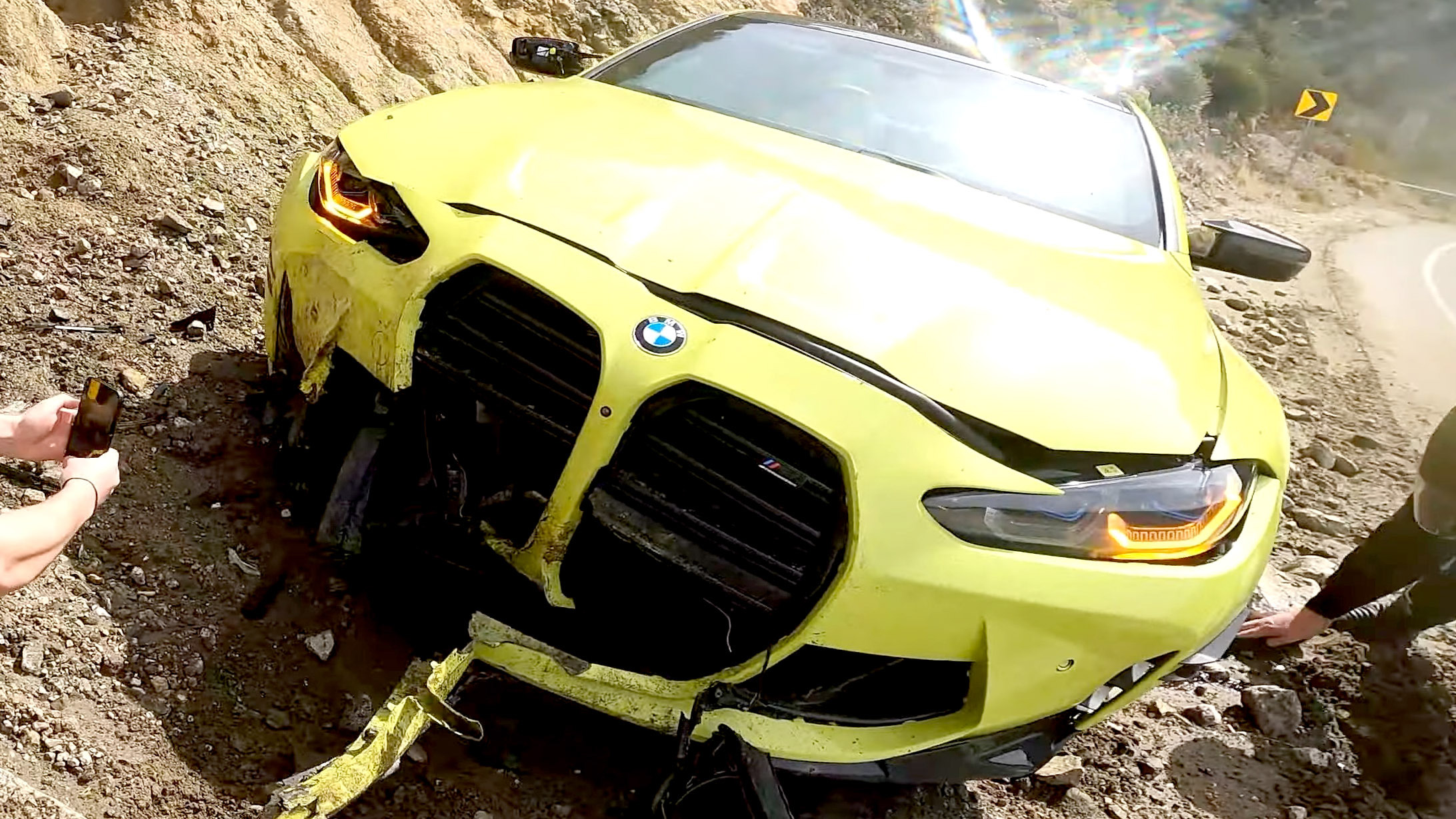 BMW M4 Took A Wrong Turn Into The Mountain | Carscoops