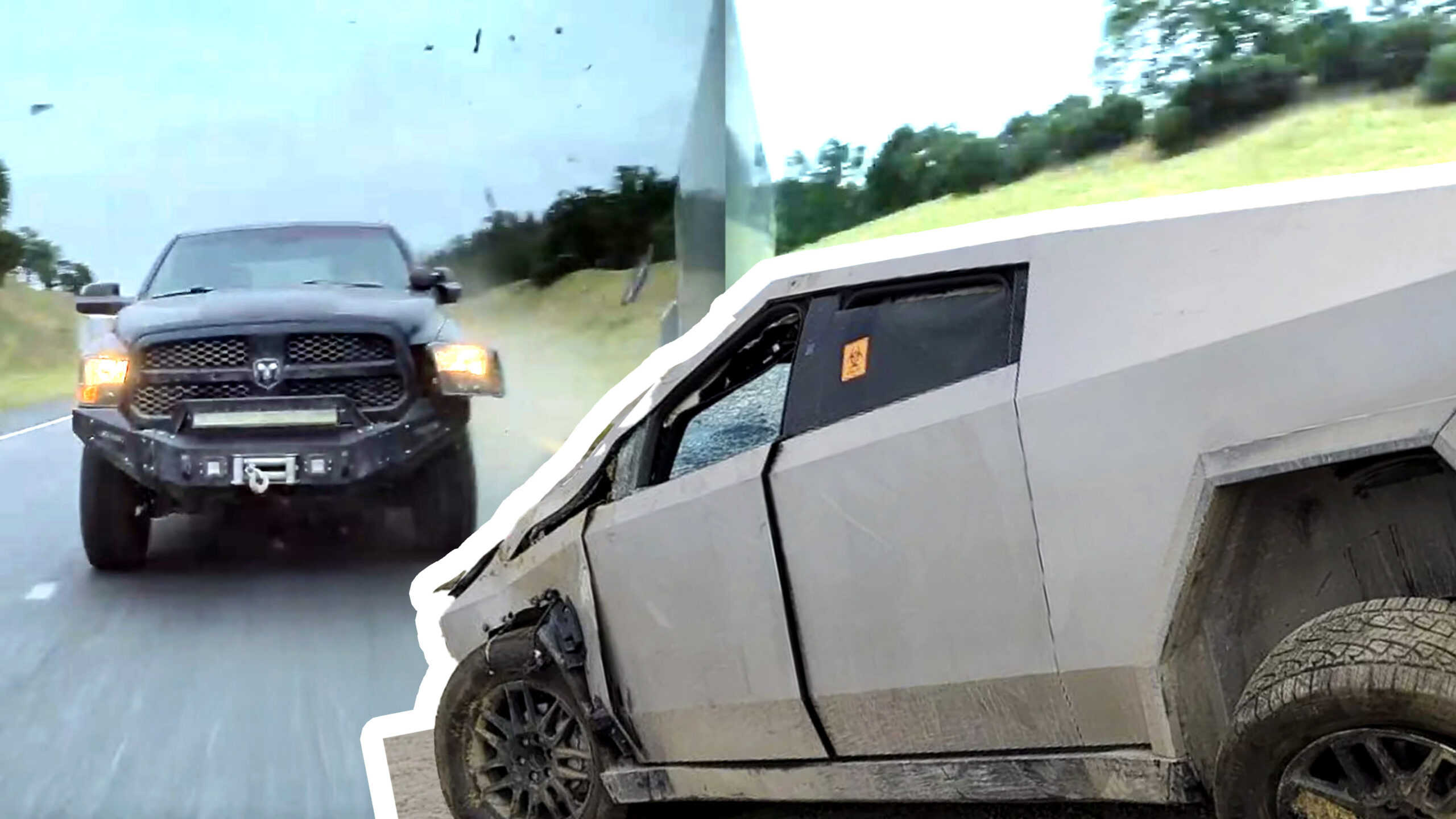 Cybertruck Flips Over After Alleged Road Rage Attack | Carscoops