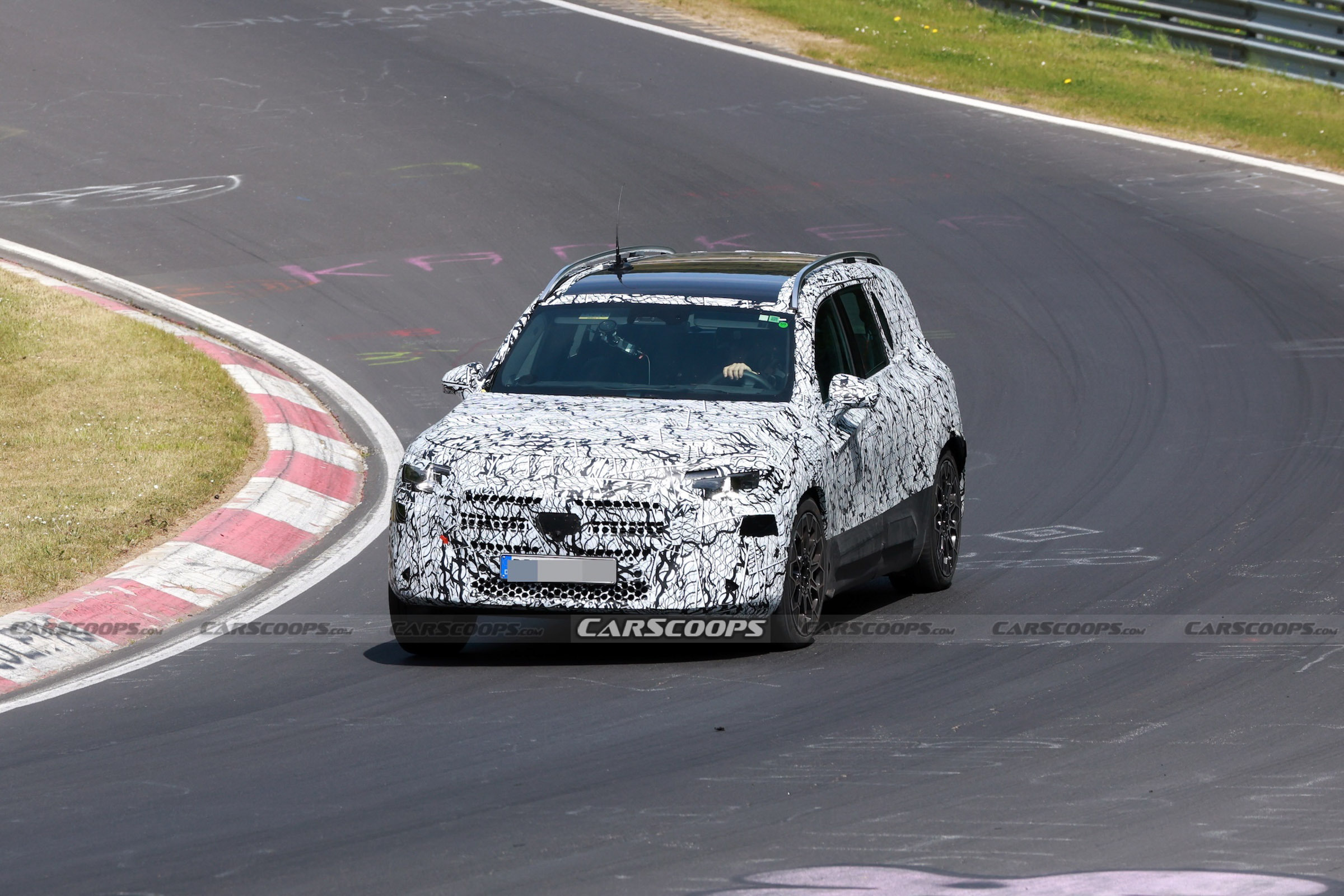 New Mercedes GLB Spied With A Wild Tail Light Design | Carscoops