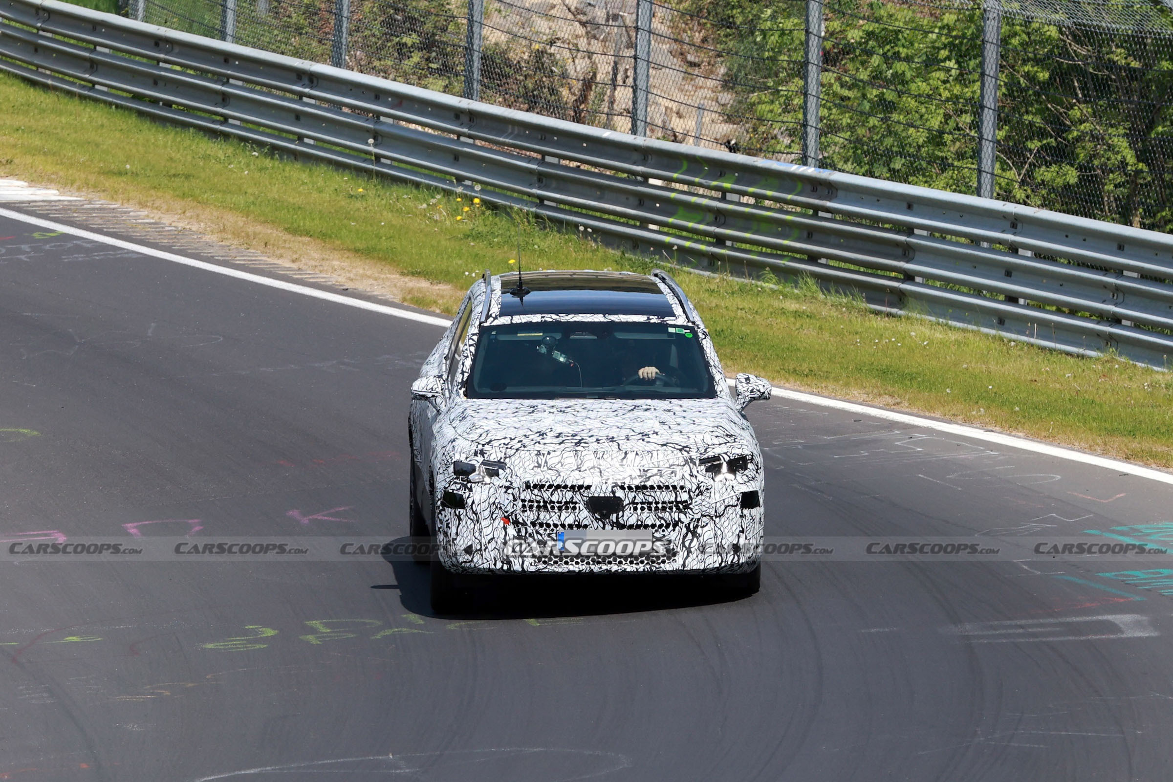 New Mercedes GLB Spied With A Wild Tail Light Design | Carscoops