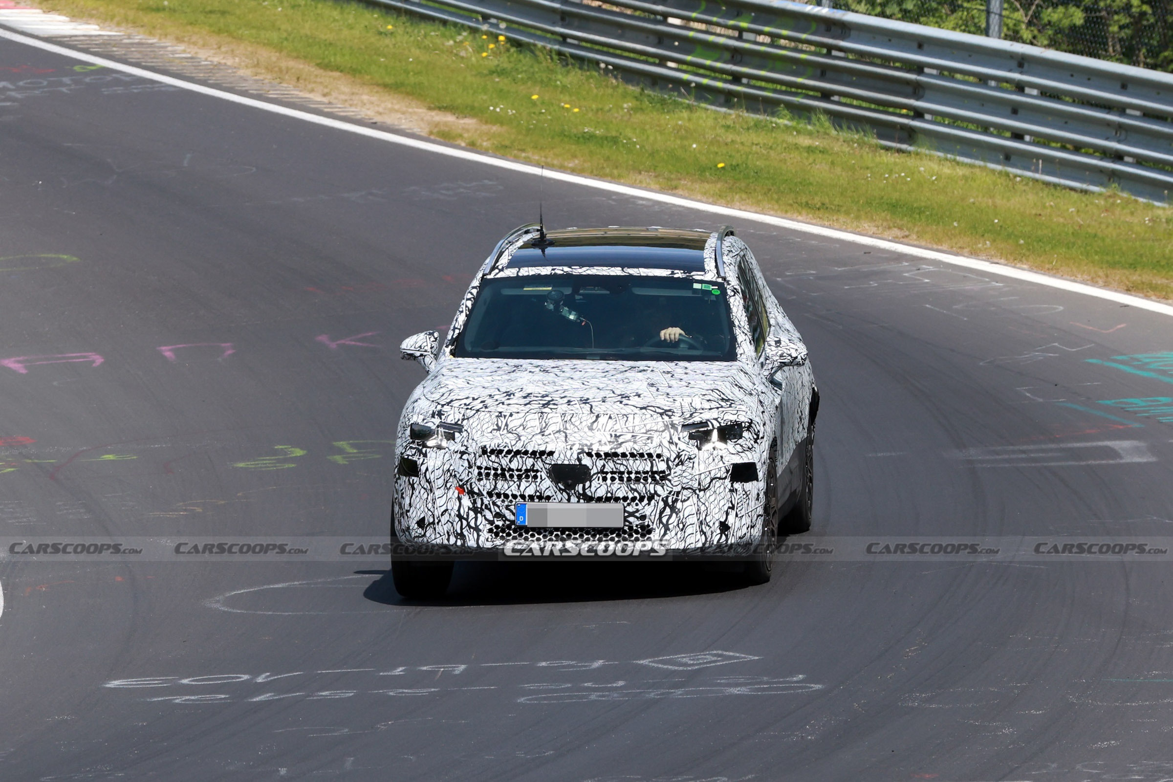 New Mercedes GLB Spied With A Wild Tail Light Design | Carscoops