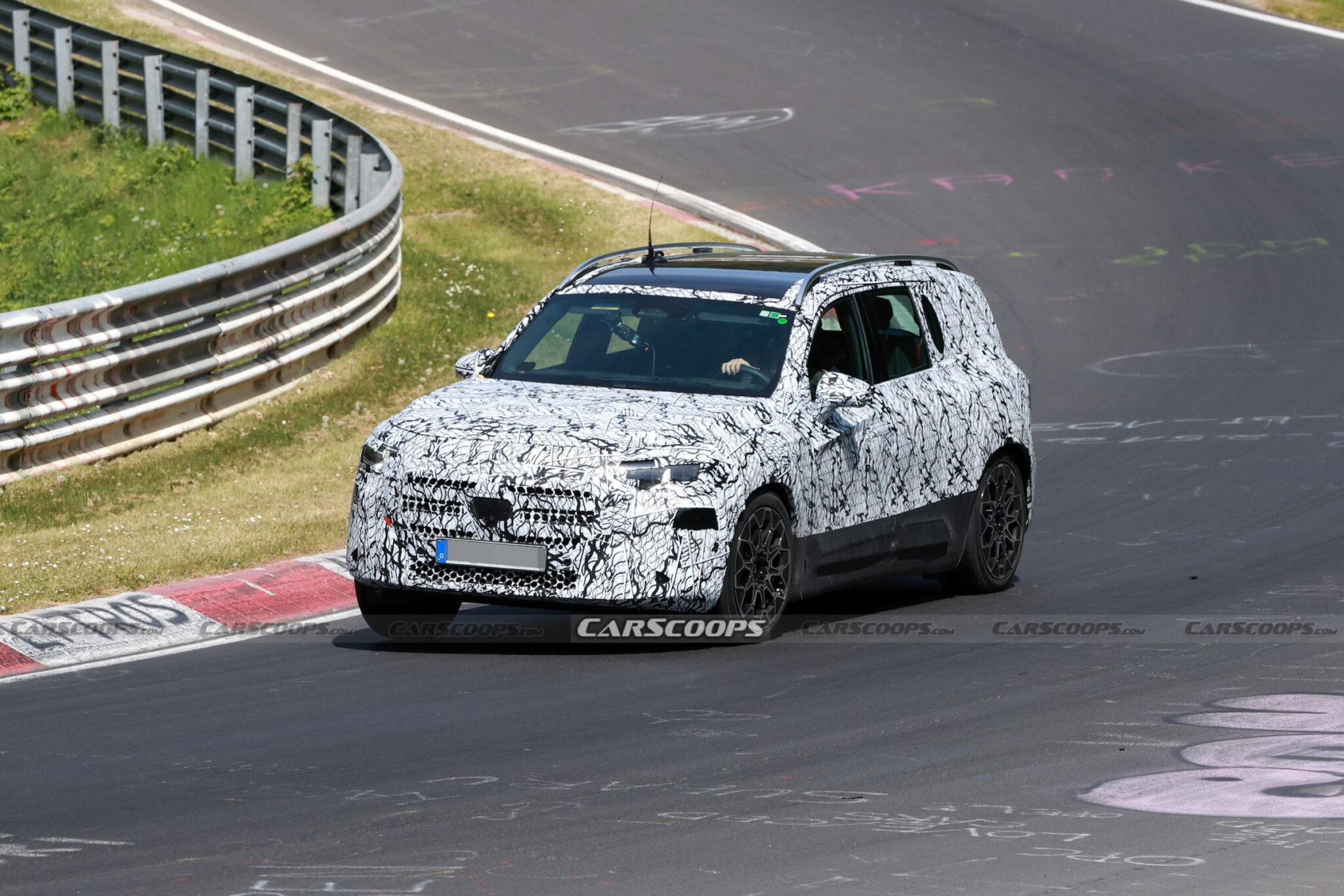 New Mercedes GLB Spied With A Wild Tail Light Design | Carscoops