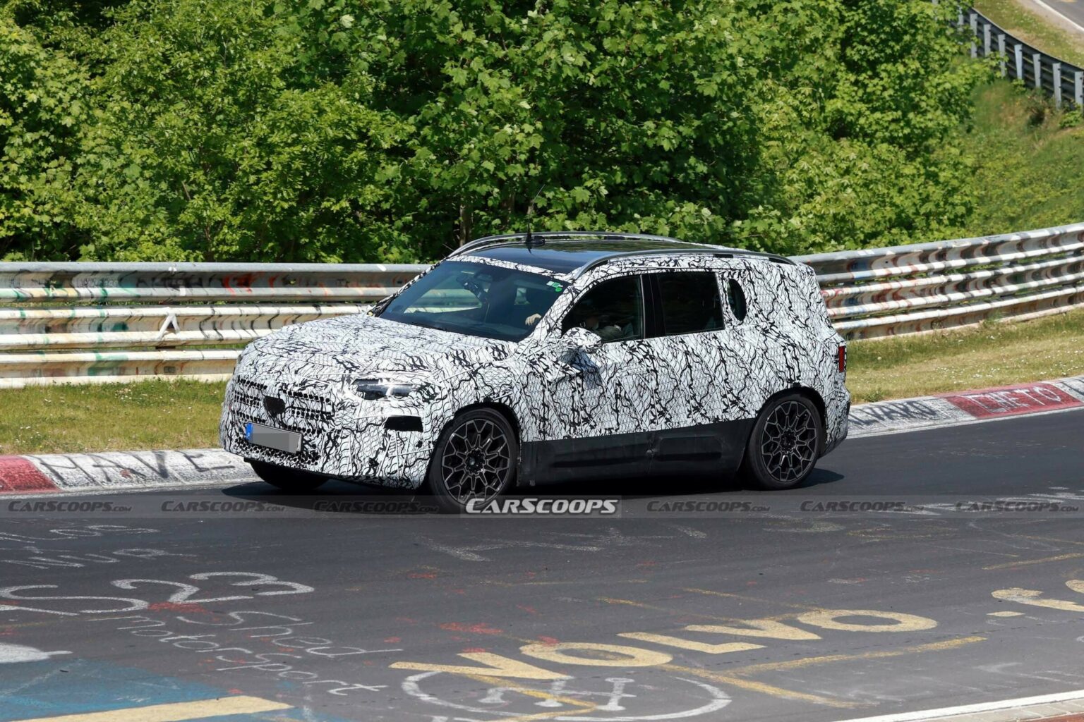 New Mercedes GLB Spied With A Wild Tail Light Design | Carscoops