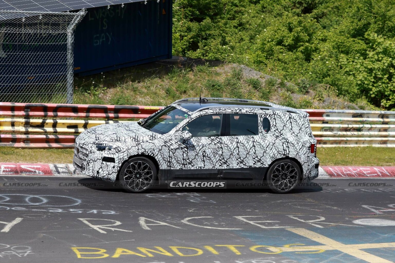 New Mercedes GLB Spied With A Wild Tail Light Design | Carscoops