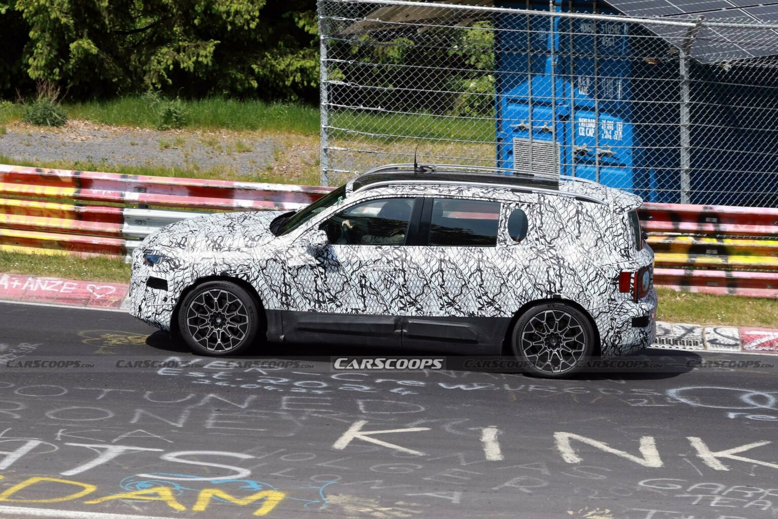 New Mercedes GLB Spied With A Wild Tail Light Design | Carscoops