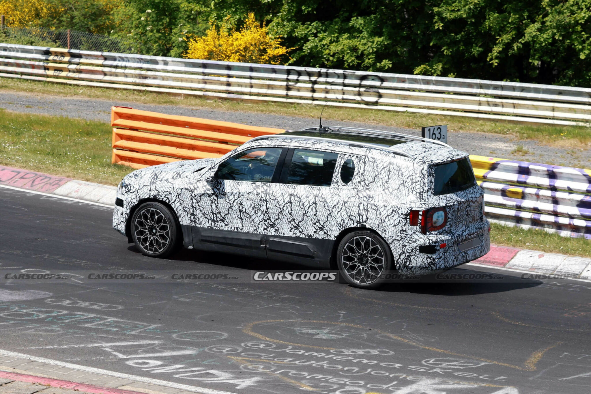 New Mercedes GLB Spied With A Wild Tail Light Design | Carscoops