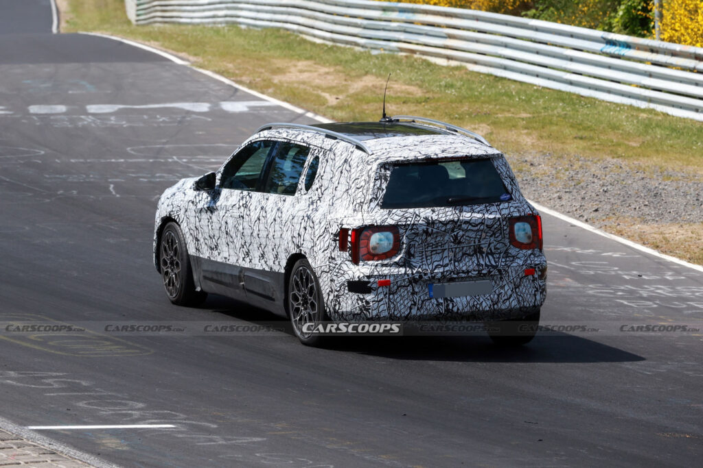 New Mercedes GLB Spied With A Wild Tail Light Design | Carscoops