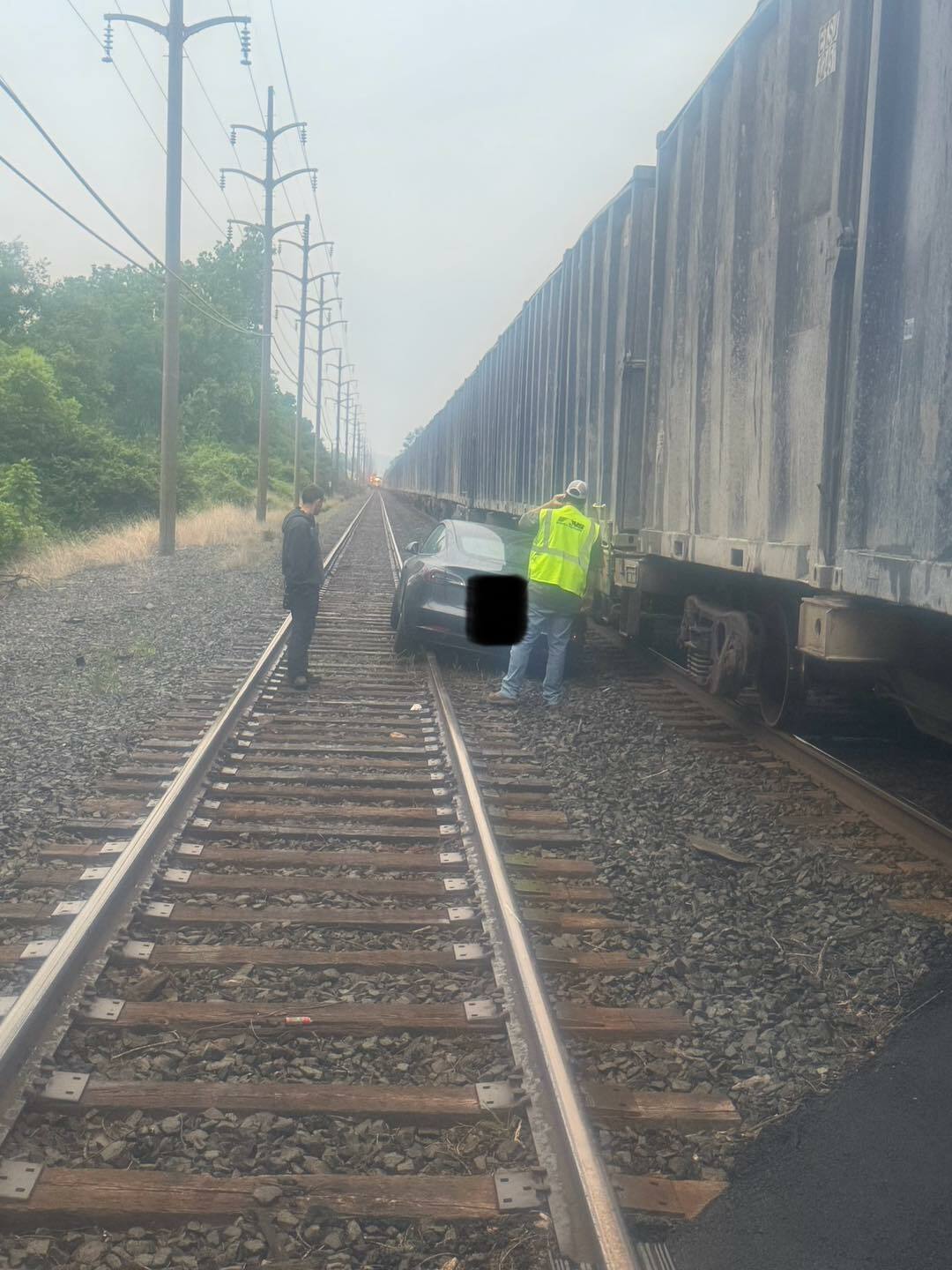 Driver Blames FSD After Tesla Drives Onto Tracks And Gets Hit By A ...
